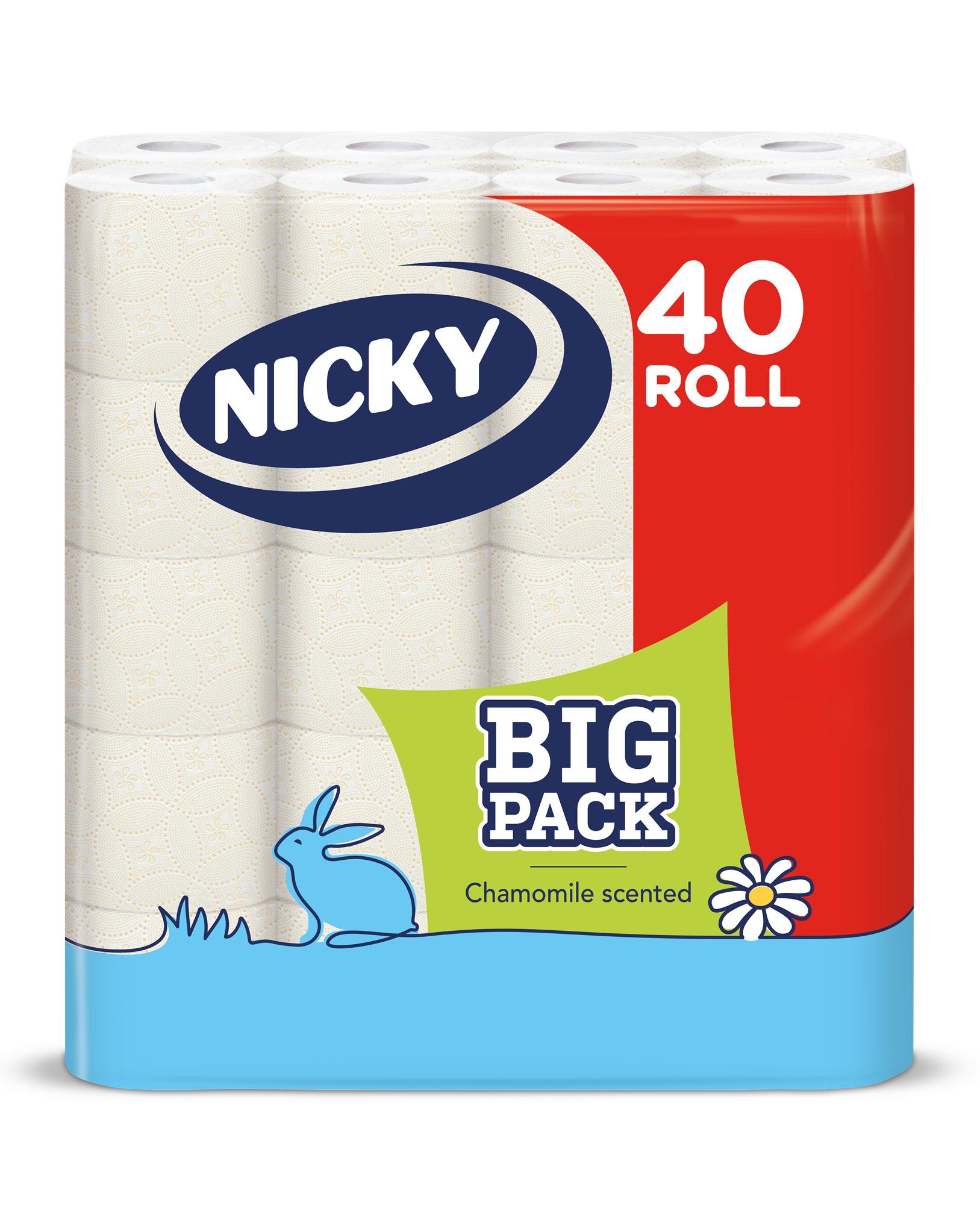 Nicky Big Pack 3 rétegű 40 tekercses toalettpapír