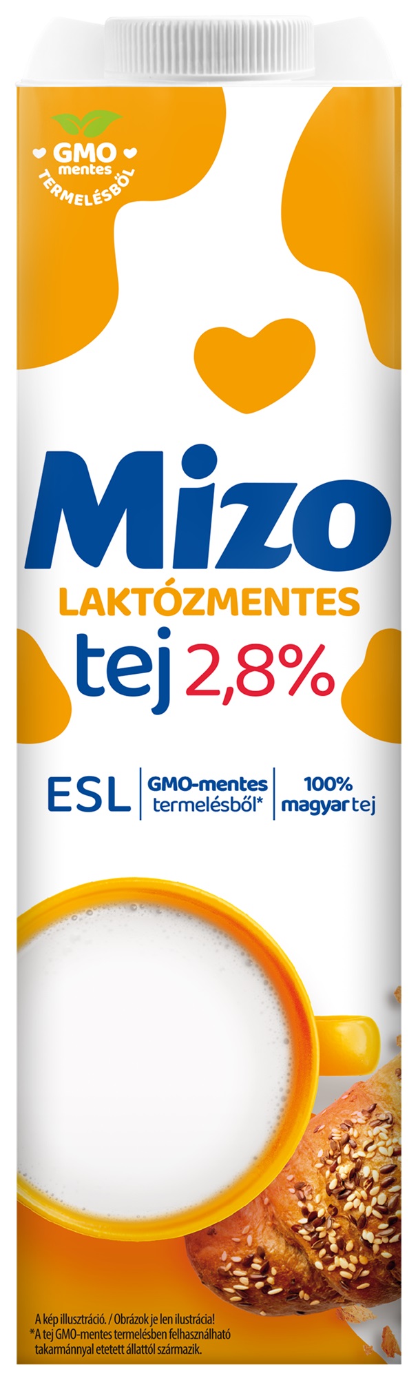 Mizo GMO-mentes Félzsíros laktózmentes ESL tej 2,8%