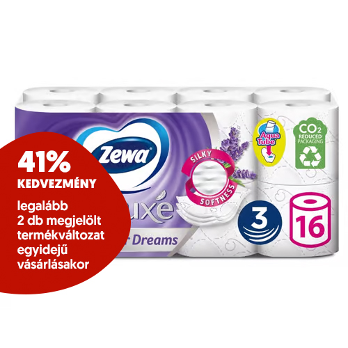 Zewa Deluxe Lavender Dreams 3 rétegű toalettpapír 16 tekercs