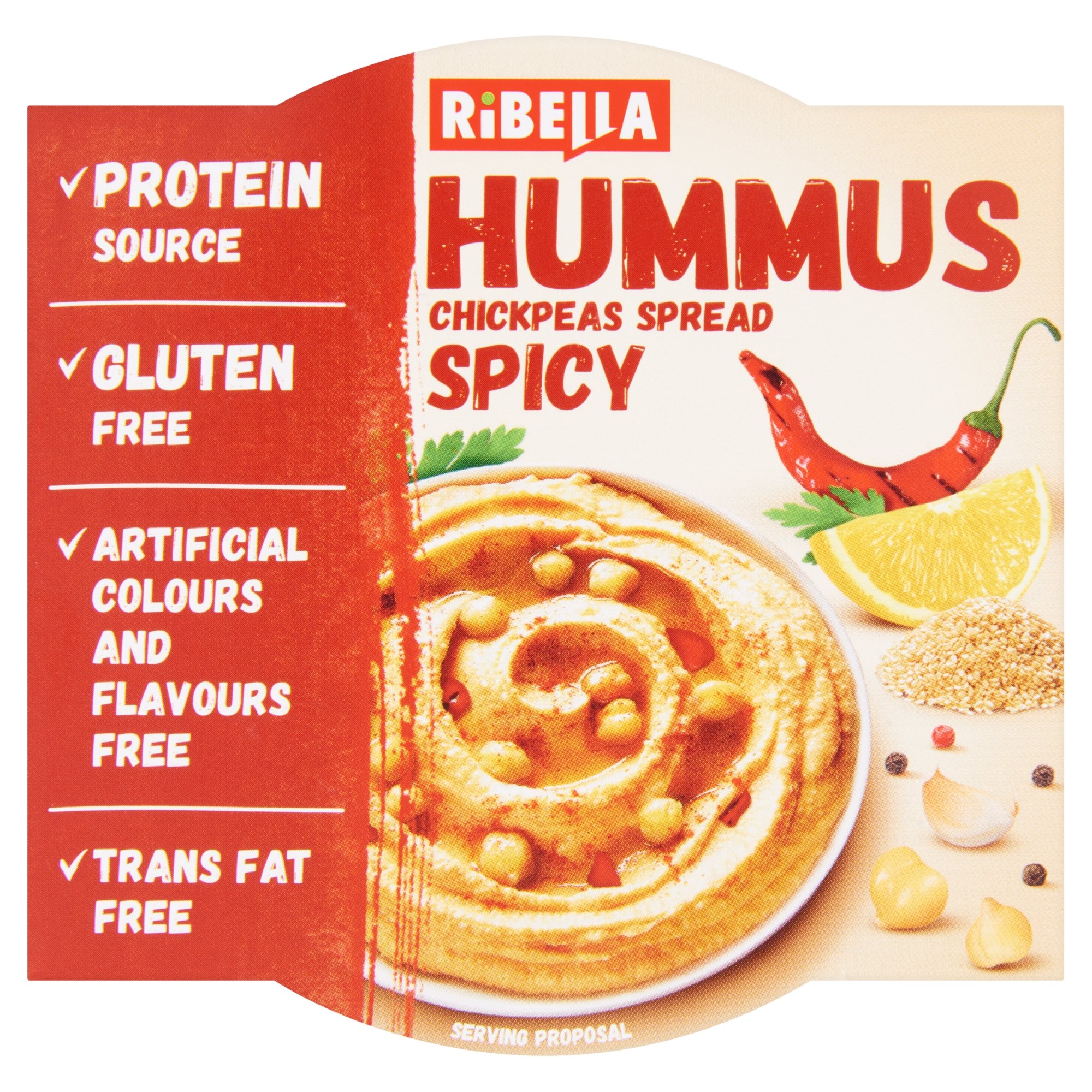 RiBella Hummus pikáns csicseriborsó krém
