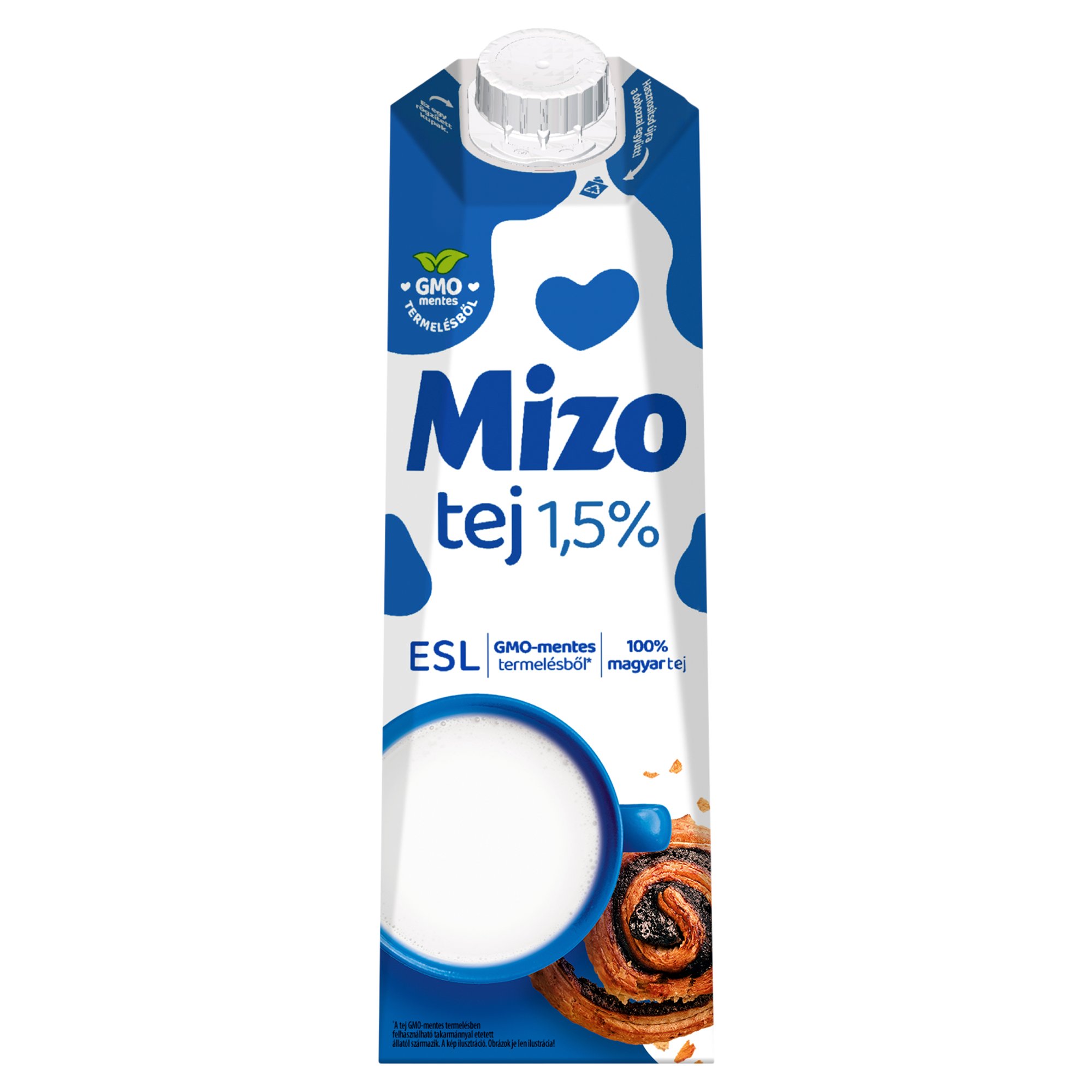 Mizo GMO-mentes Zsírszegény ESL tej 1,5%