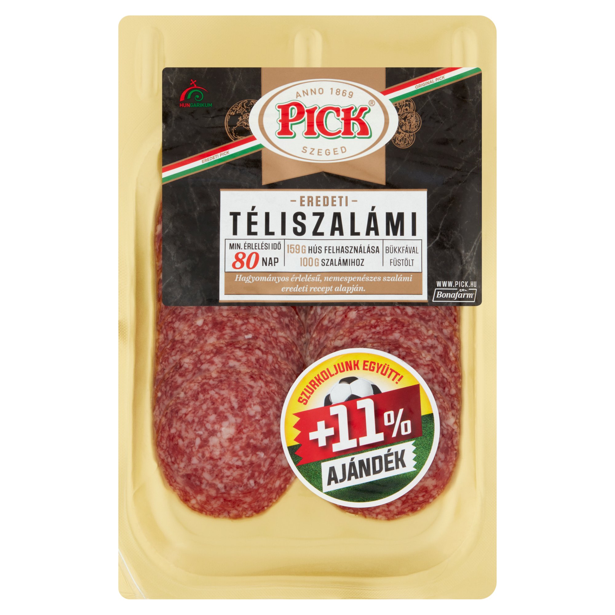 Pick téliszalámi szeletelt 70g + 11%