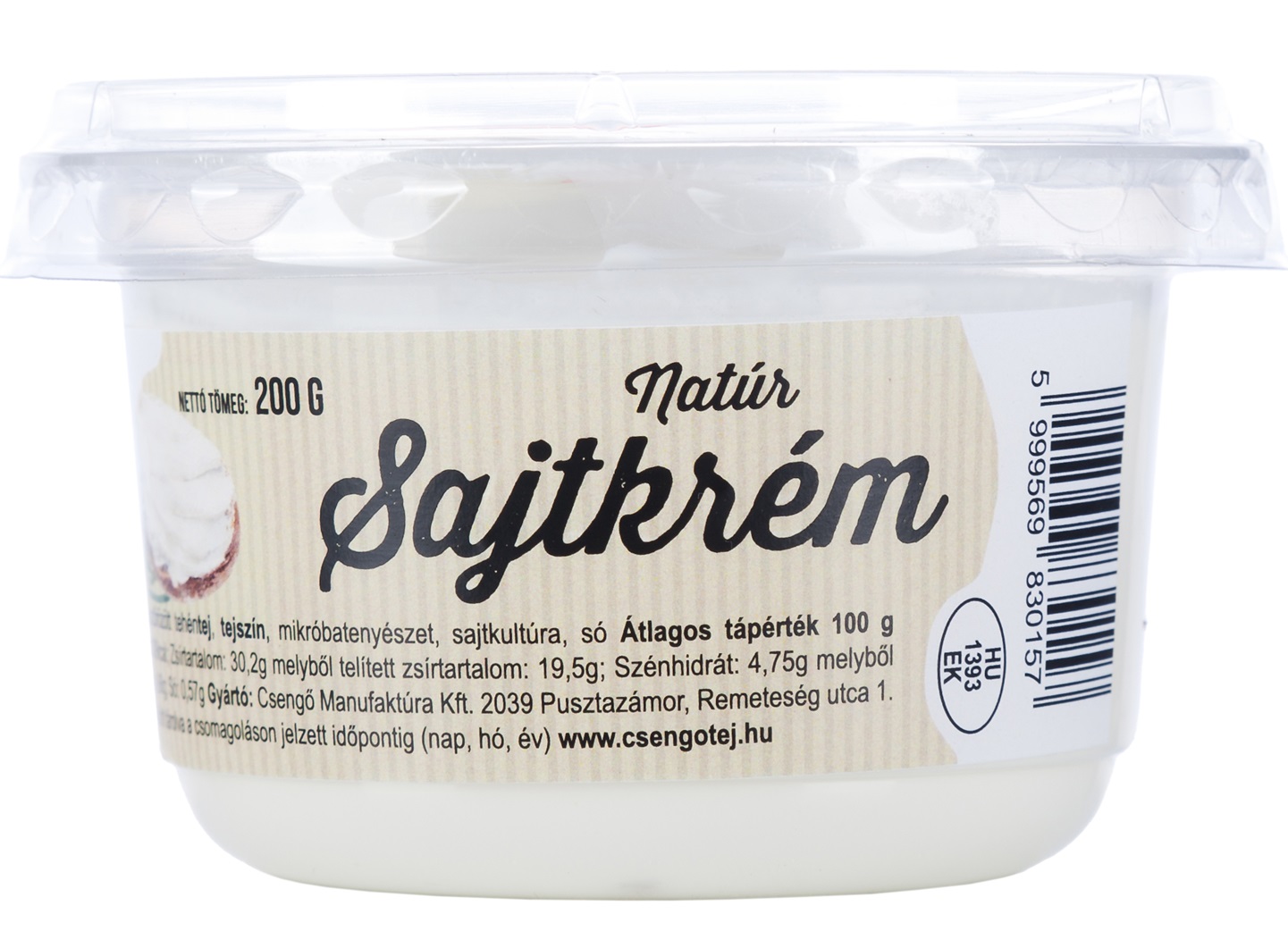 Csengő Natúr sajtkrém