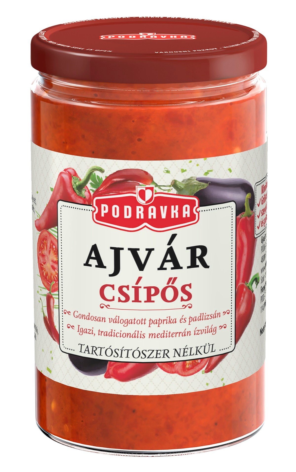 Podravka Ajvár, csípős