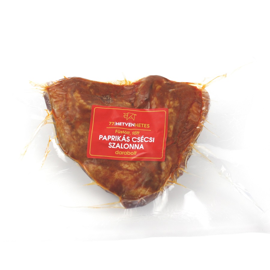 HETVENHETES főtt csécsi szalonna darabolt