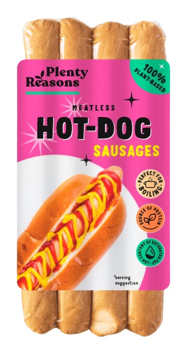 Plenty Reasons Meatless Vegán Hot-Dog kolbász
