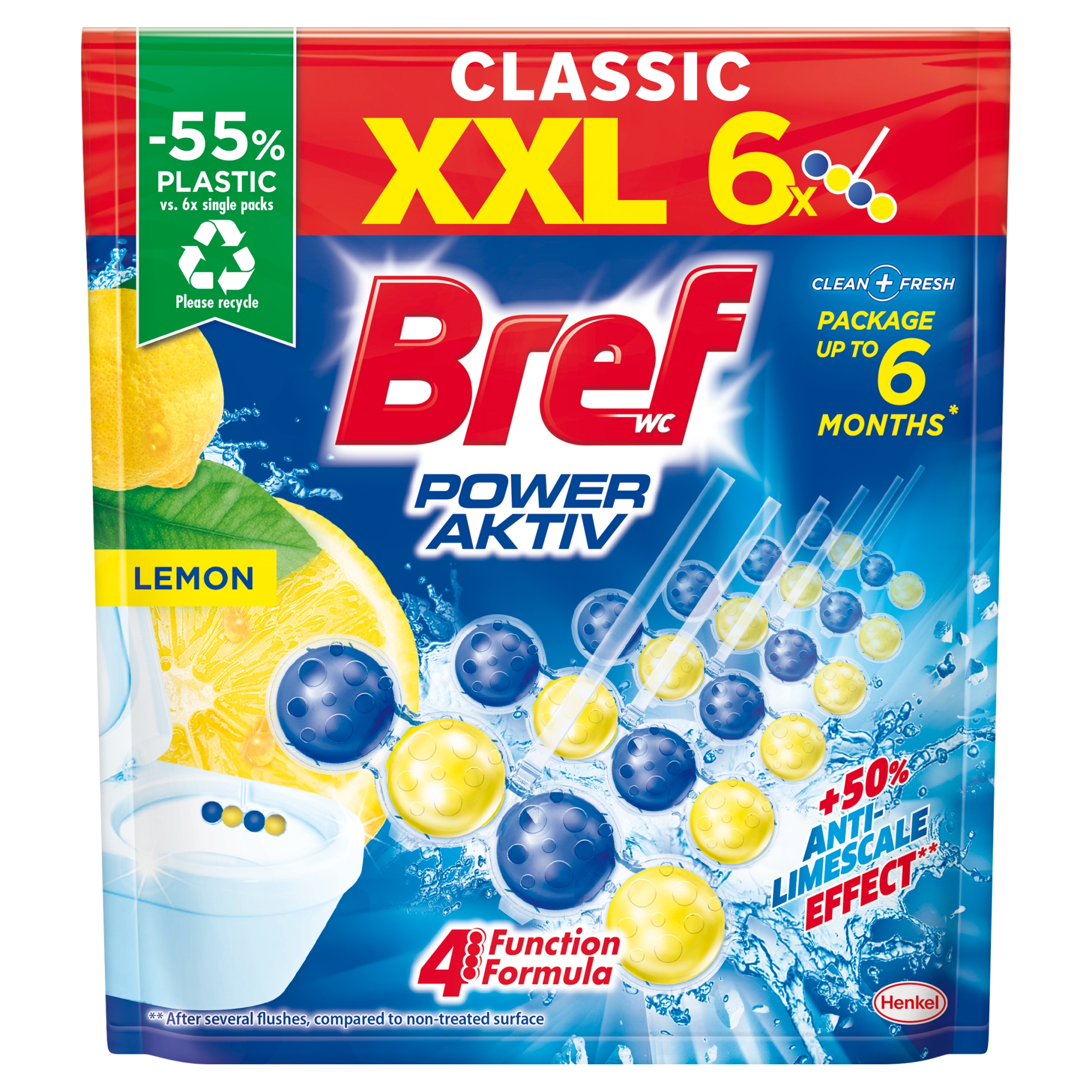Bref Power Aktiv Lemon 6x50g